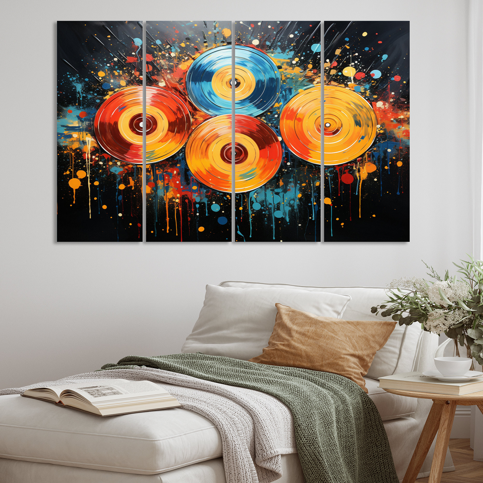 Latitude Run® Vinyl Record Retro Groove I - Vinyl Records Metal Wall ...