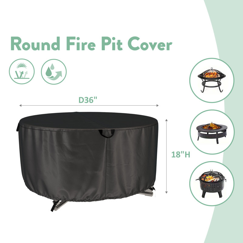 Arlmont & Co. Outdoor Fire Pit Cover & Reviews | Wayfair