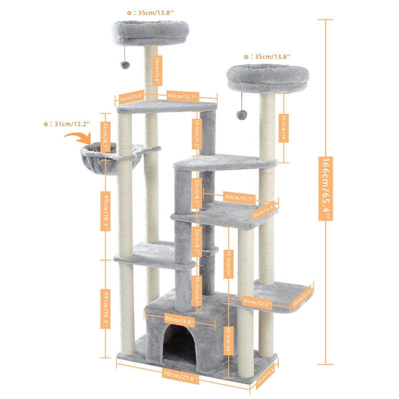Tucker Murphy Pet™ 65.4'' H Derosa Cat Tree | Wayfair
