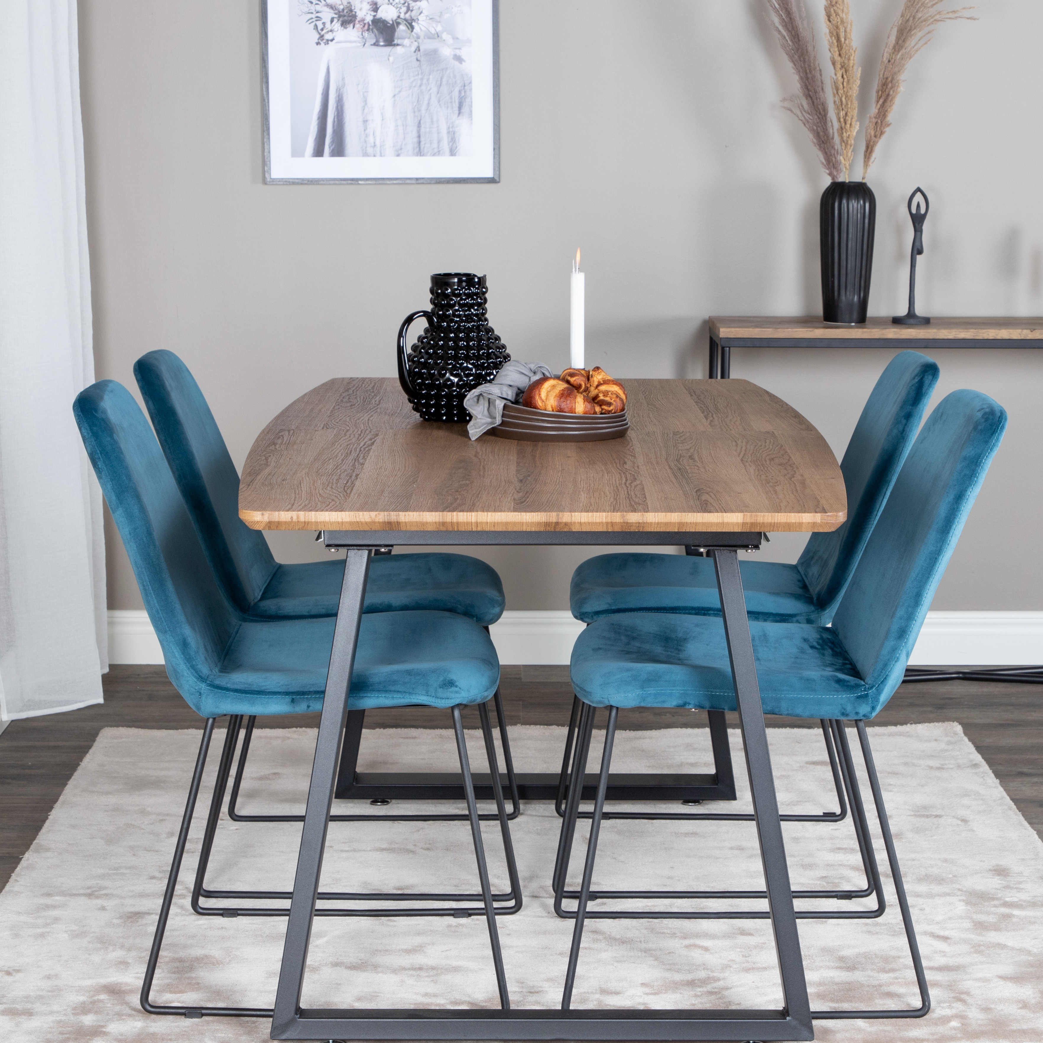 George Oliver Rowley Extendable Dining Set with 4 Chairs | Wayfair.ie
