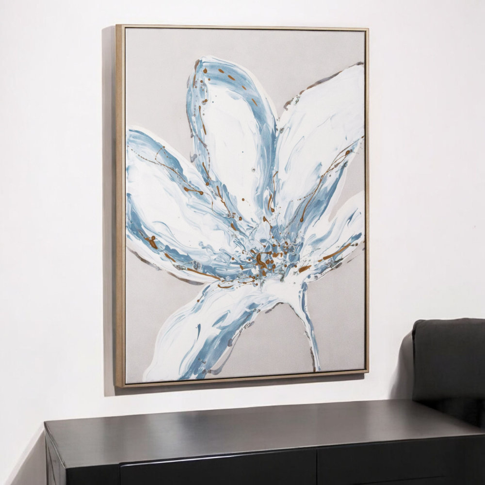 Vivre Luxe Home Whispers Of A Lily, Hand Painted Canvas | Wayfair