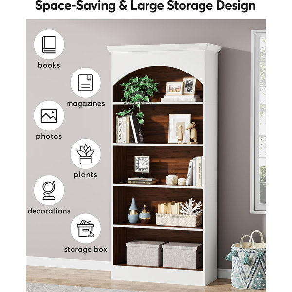 Latitude Run® 70.9'' Tall Bookcase & Reviews | Wayfair