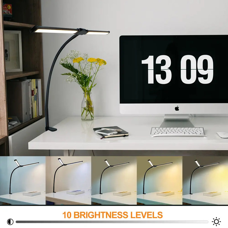 Ivy Bronx Double Headed LED Desk Lamp | Wayfair