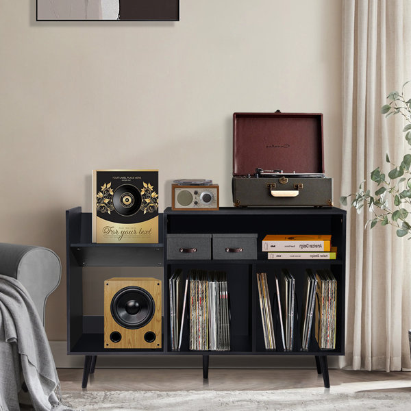 George Oliver Record Player Stand & Reviews | Wayfair