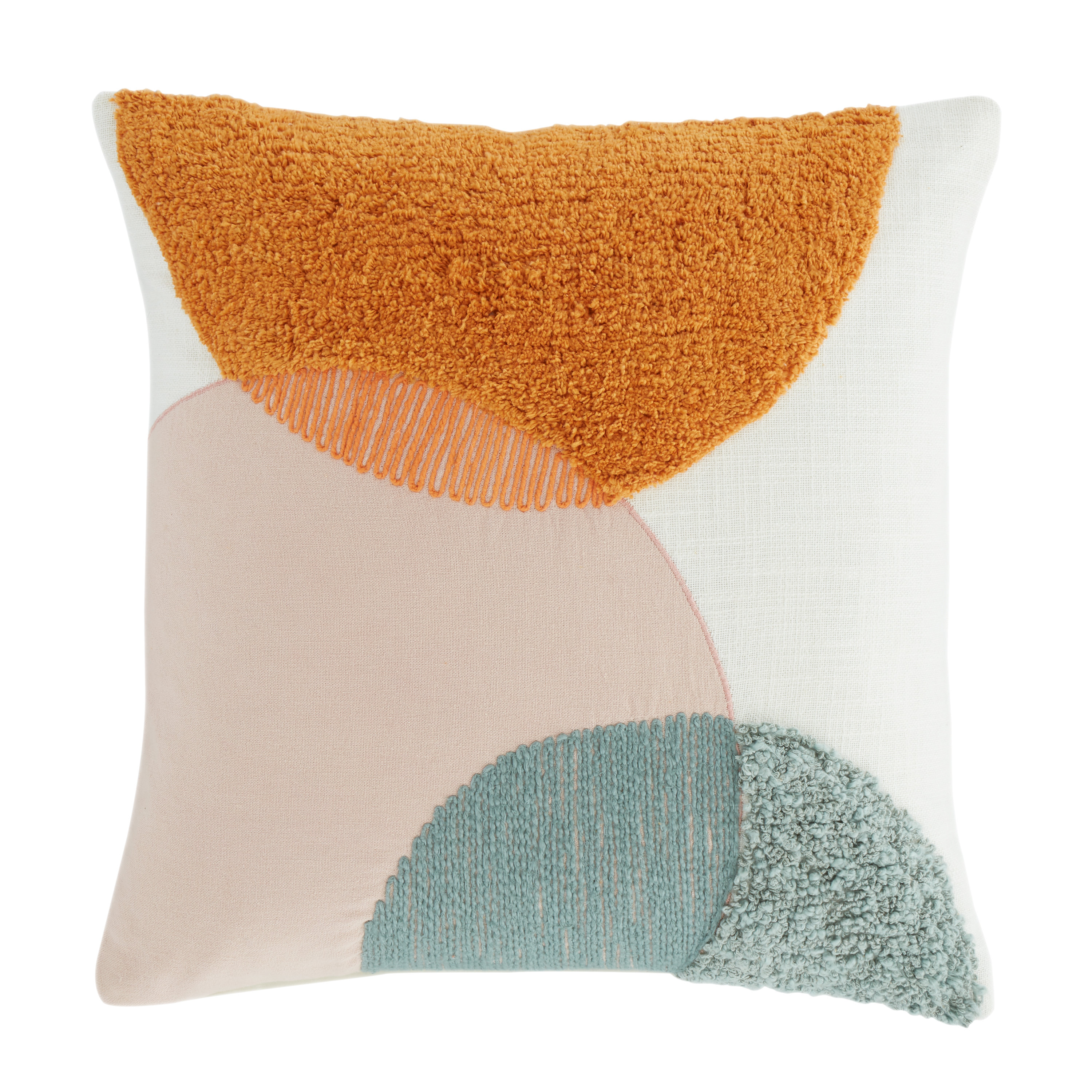 Pineapple Elephant Tufted Semi Circles Cotton Cushion Geometric Square ...