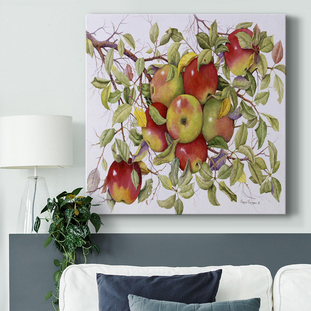 Winston Porter Apples-Gallery Wrapped Canvas | Wayfair