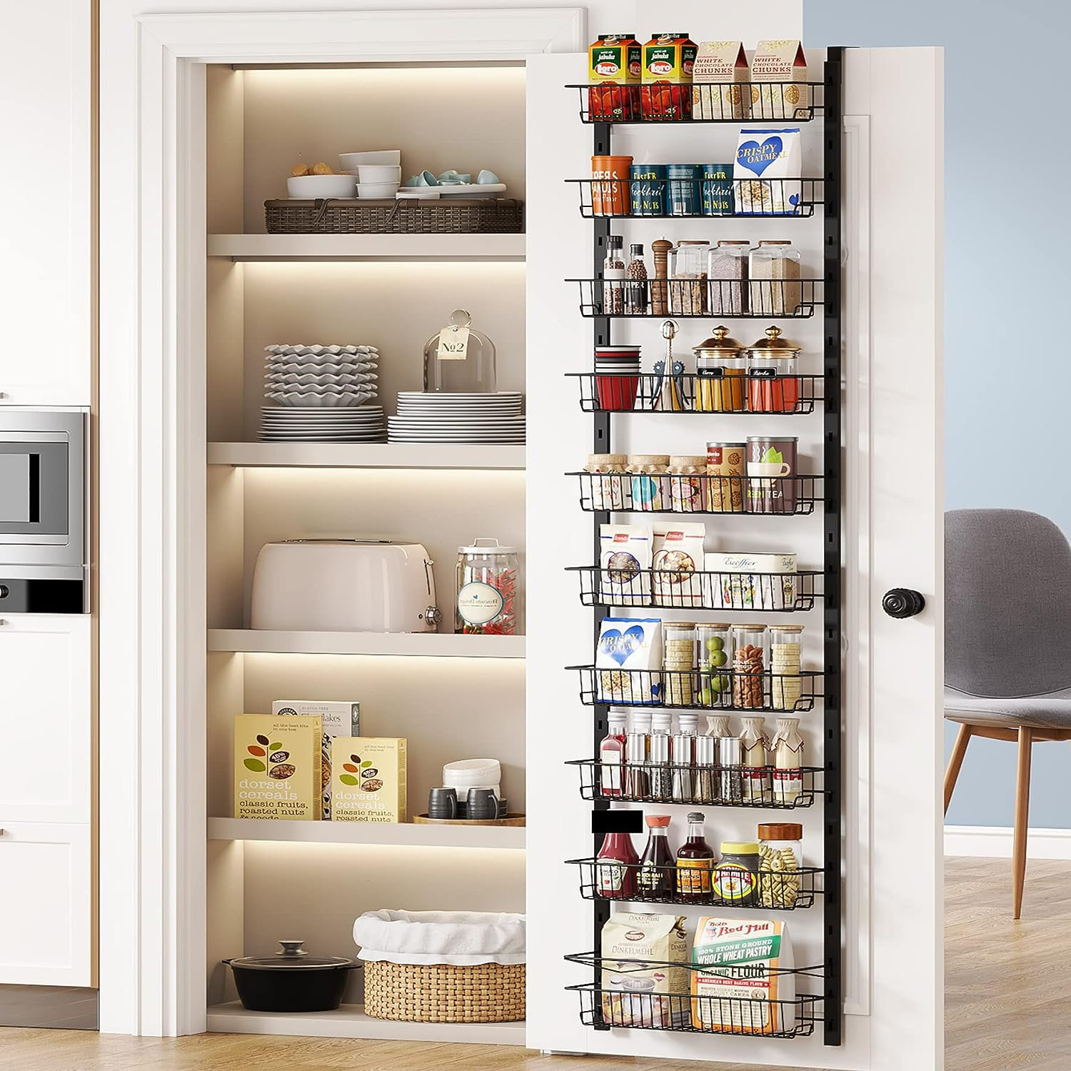 Prep & Savour Door Spice Rack with Adjustable Racks - Wayfair Canada