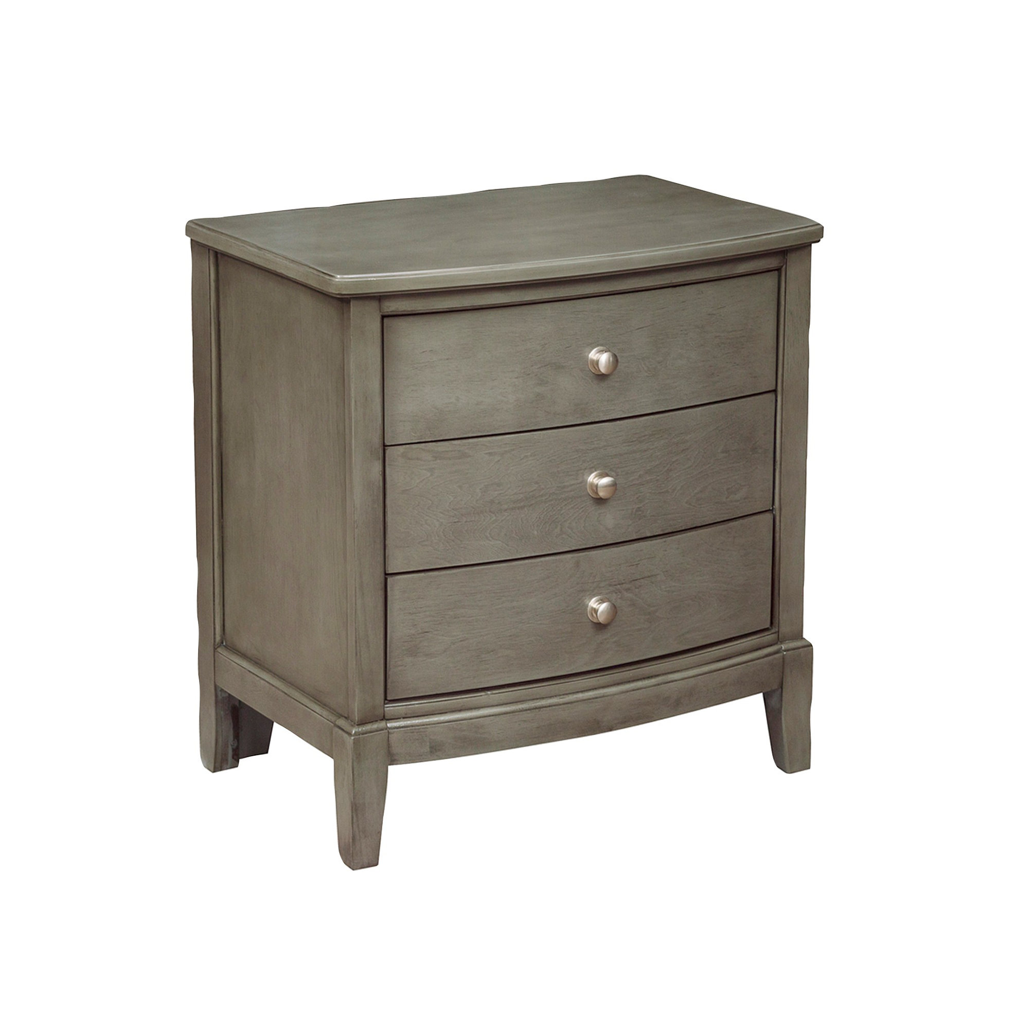 Winston Porter Bedroom Furniture 3 Drawers Nightstand Birch Veneer ...