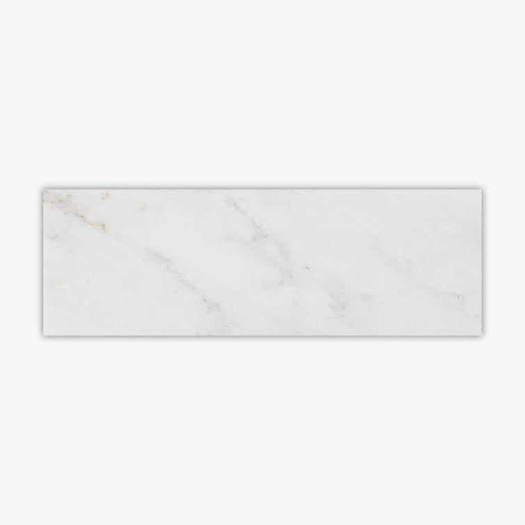Direct Stone Source Asian Statuary 4" x 12" Marble Wall & Floor Tile ...