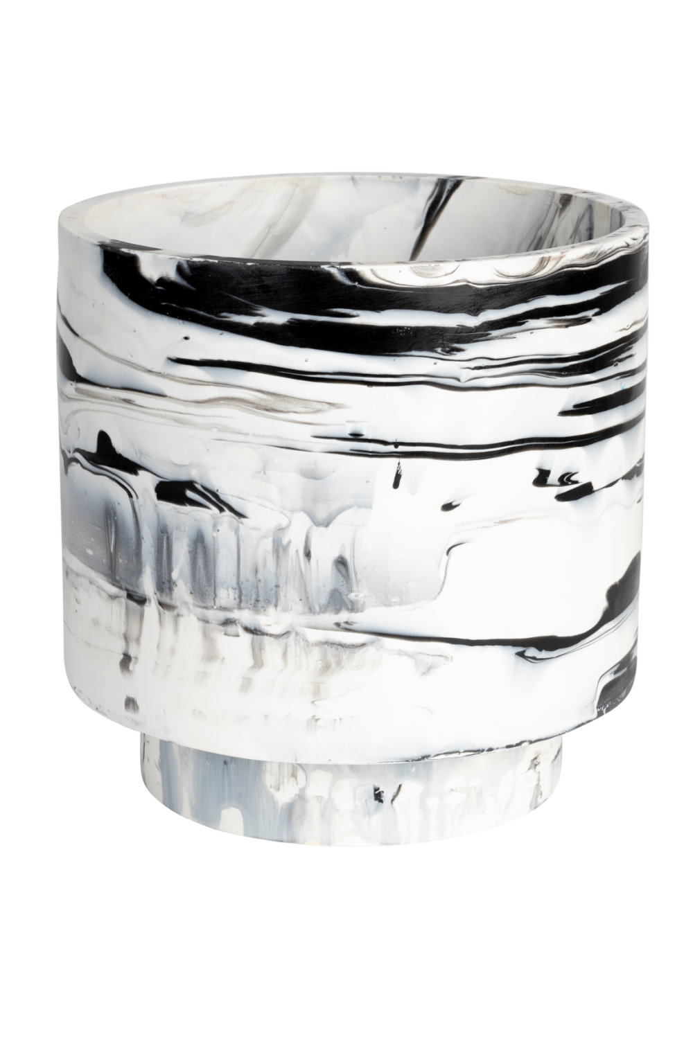 Zuiver Conic Resin Pot Planter in Black/White | Wayfair