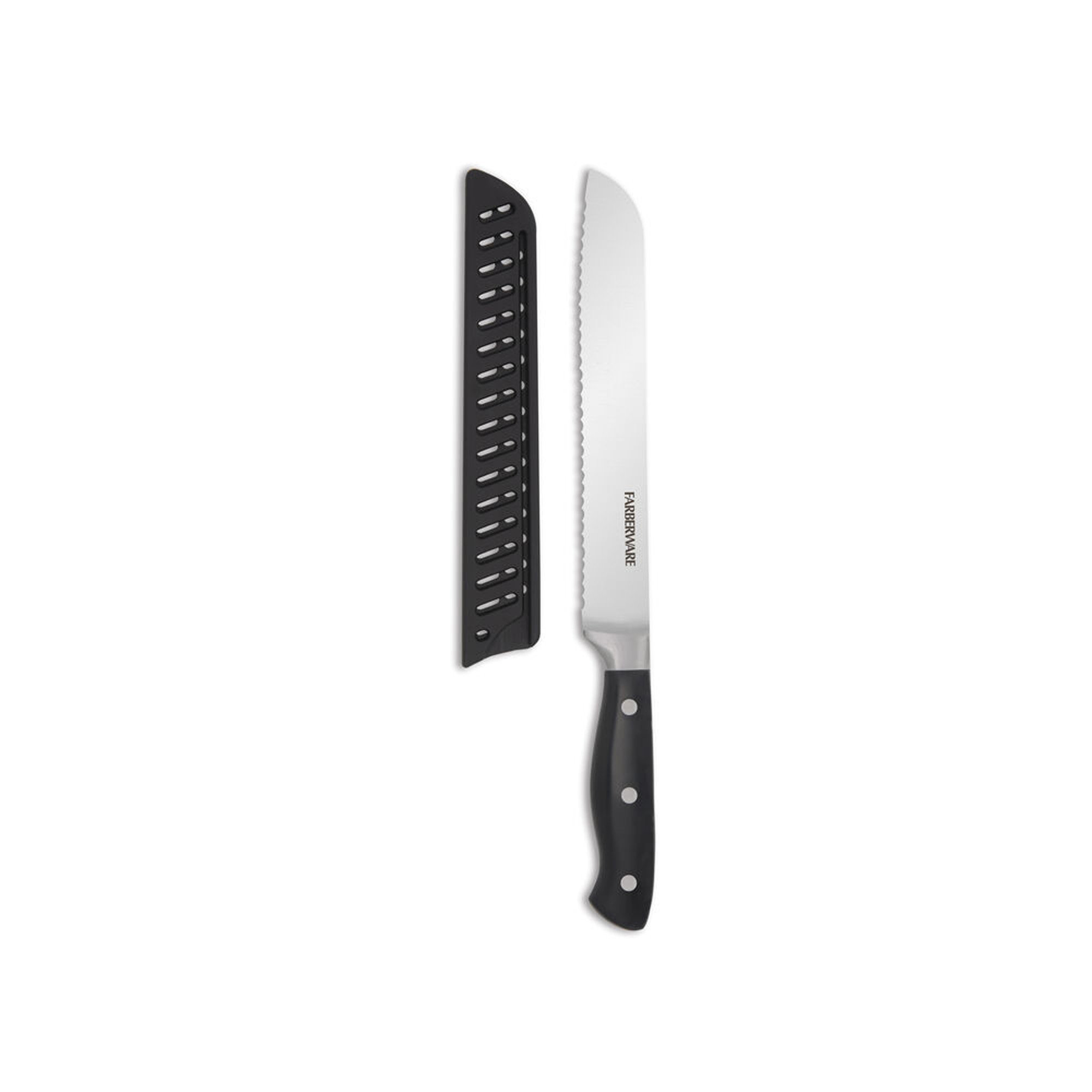Farberware 8-Inch Forged Triple Rivet Bread Knife With Blade Cover ...