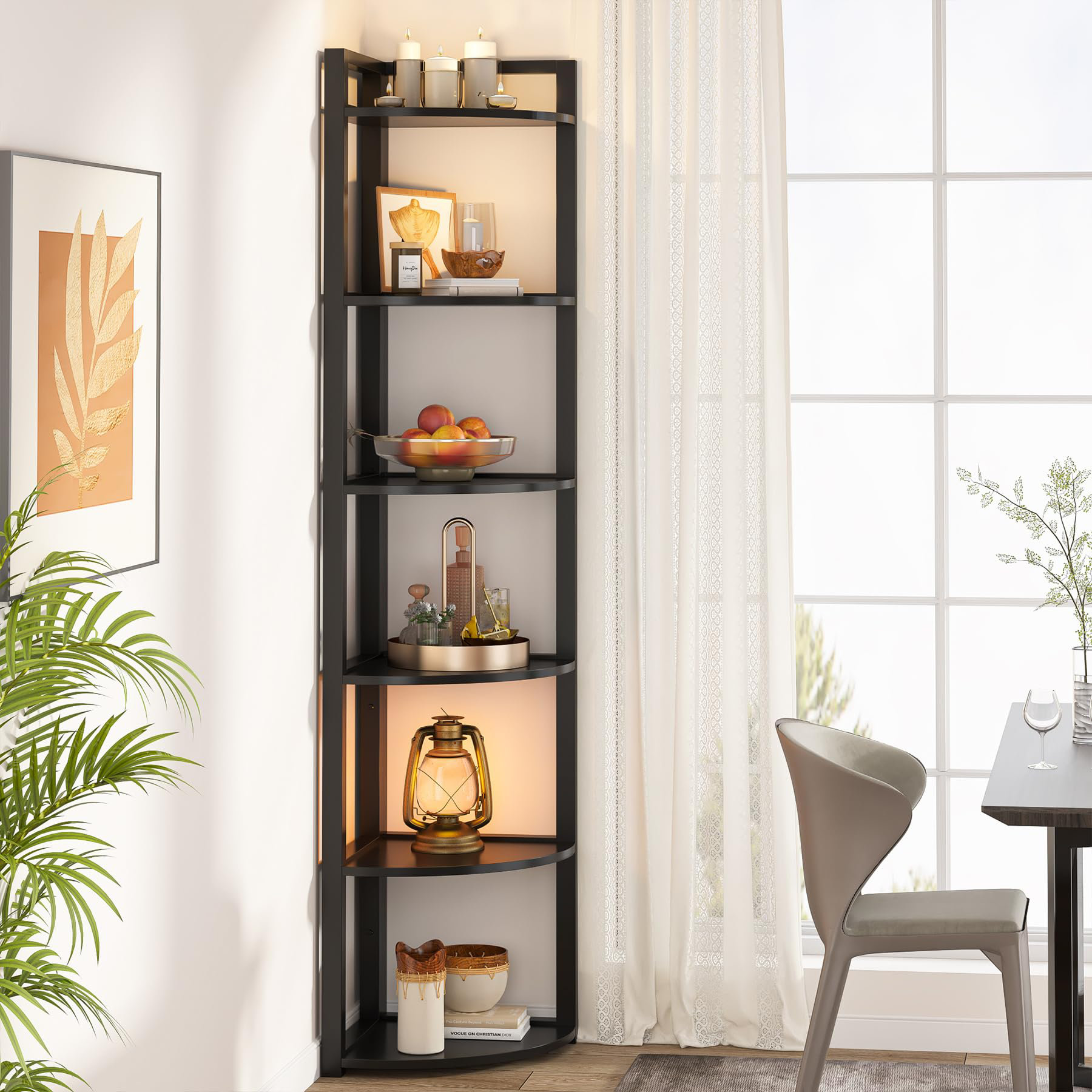 Tall Corner Shelf Unit