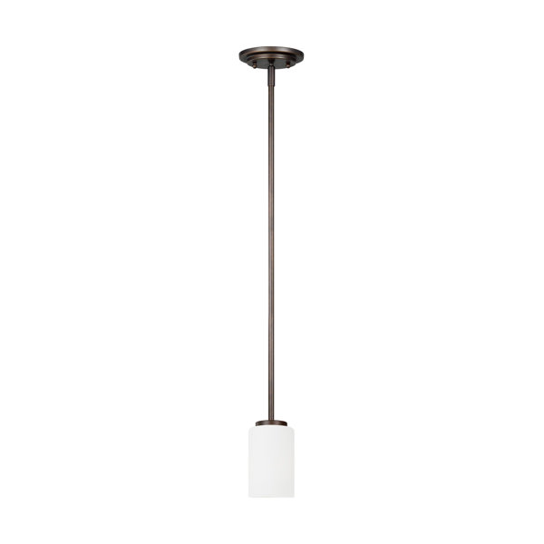 Latitude Run® Locklan 1 - Light Single Pendant & Reviews | Wayfair