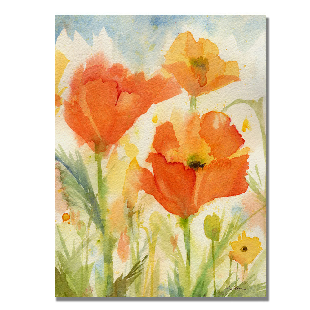 Winston Porter "Field of Poppies" by Sheila Golden Painting Print on ...