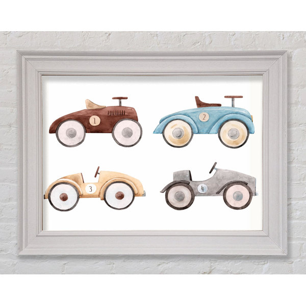 Williston Forge Retro Ride On Cars - Einzelne Bilderrahmen Kunstdrucke ...