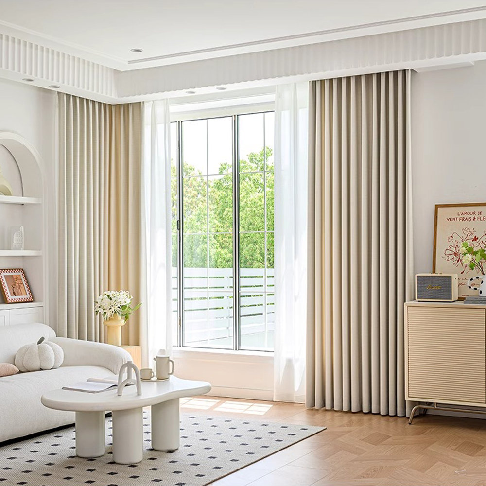 Ebern Designs Premium Cotton-Linen Blend Curtains | Wayfair