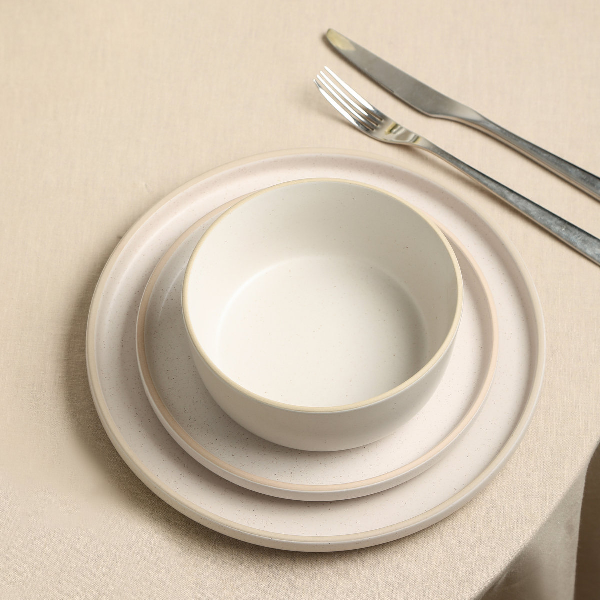 Earth & Clay Amber 24-Piece Dinnerware Set Stoneware & Reviews | Wayfair