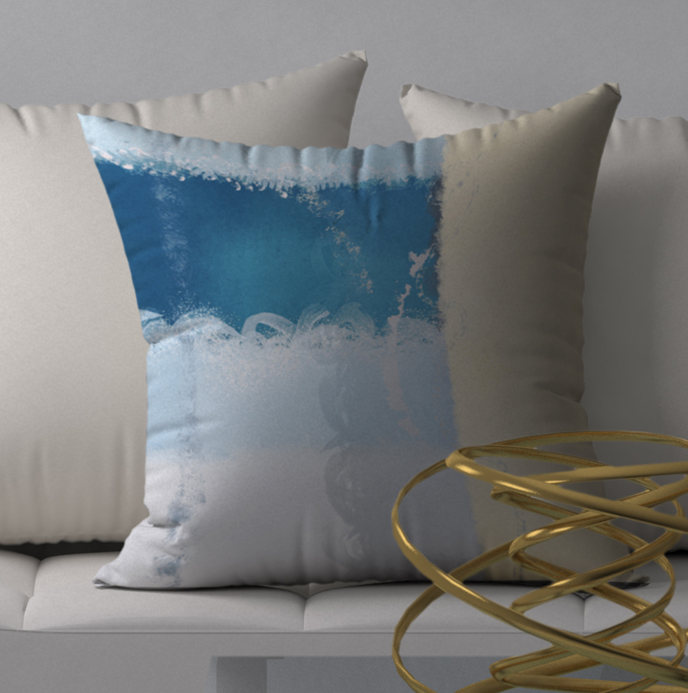 LeRoi Products Power Unique Decorative Square Pillow Cover & Insert ...
