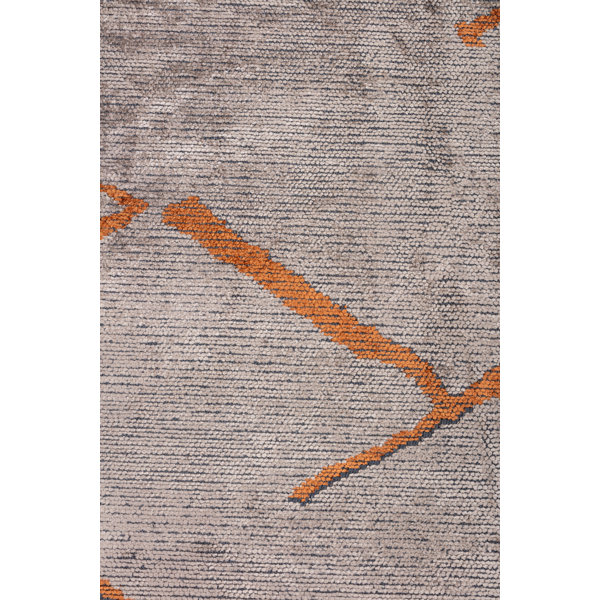 Woven Concepts Orange/Beige/Gray Geometric Luxury Area Rug | Perigold