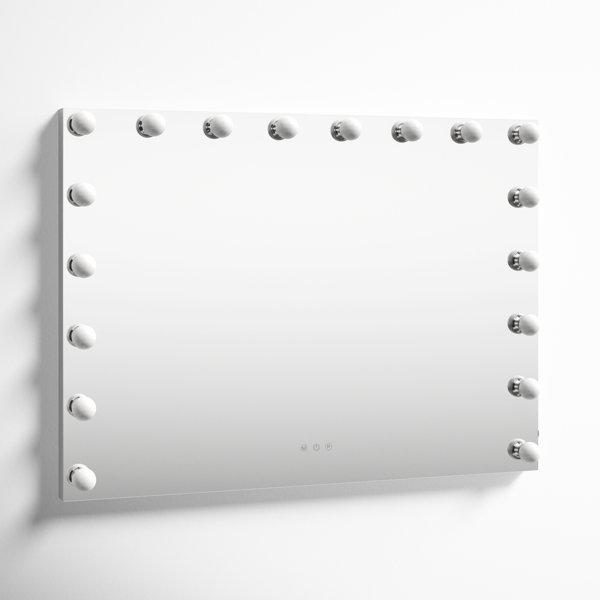 Willa Arlo Interiors Alongi Rectangle LED Mirror & Reviews | Wayfair