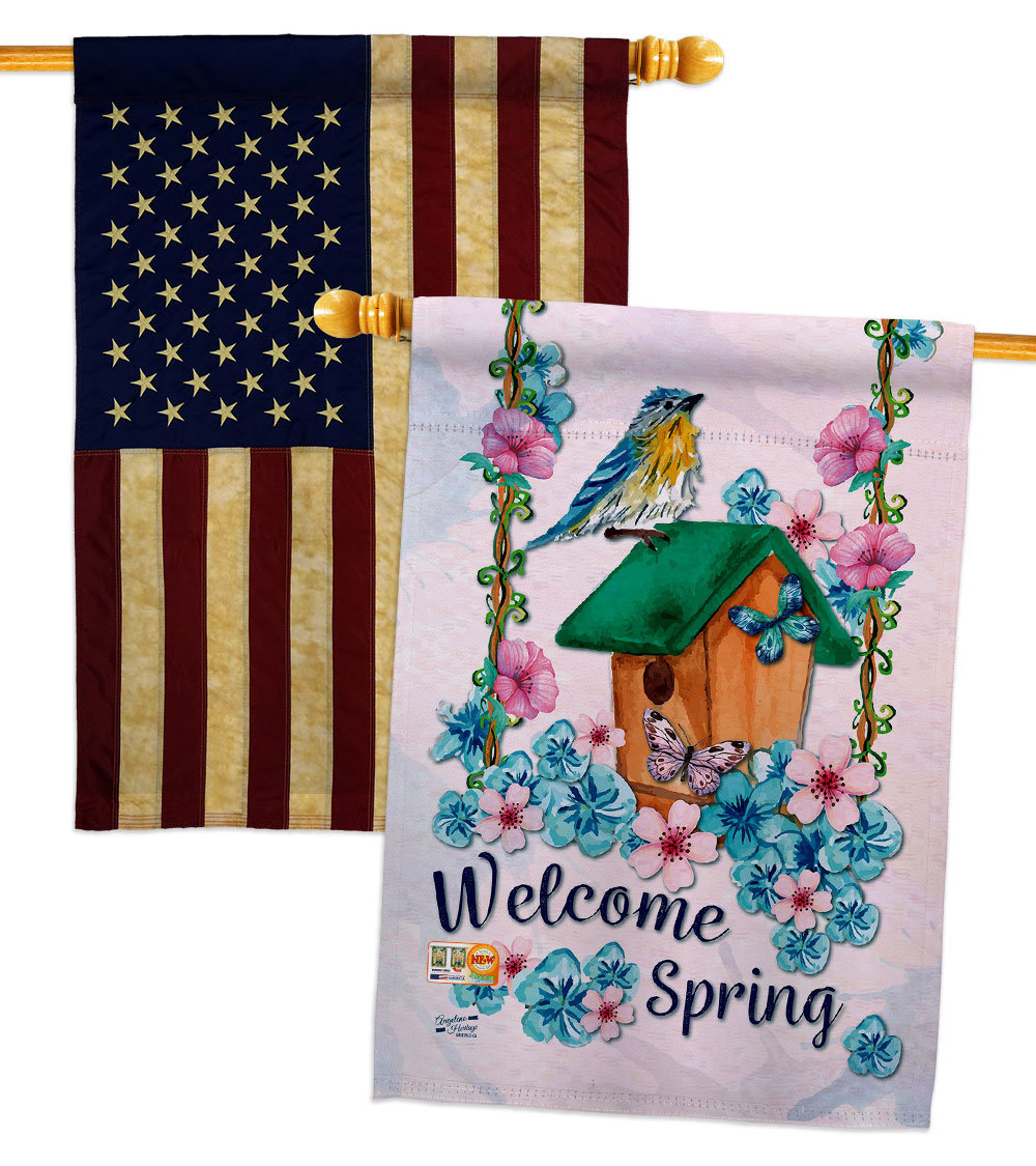 Angeleno Heritage Double Sided 40'' H x 28'' W Polyester House Flag ...