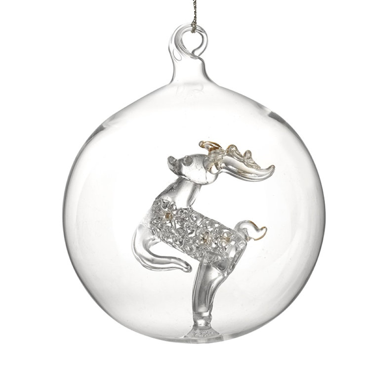 The Seasonal Aisle Glass Animals Bauble | Wayfair.co.uk