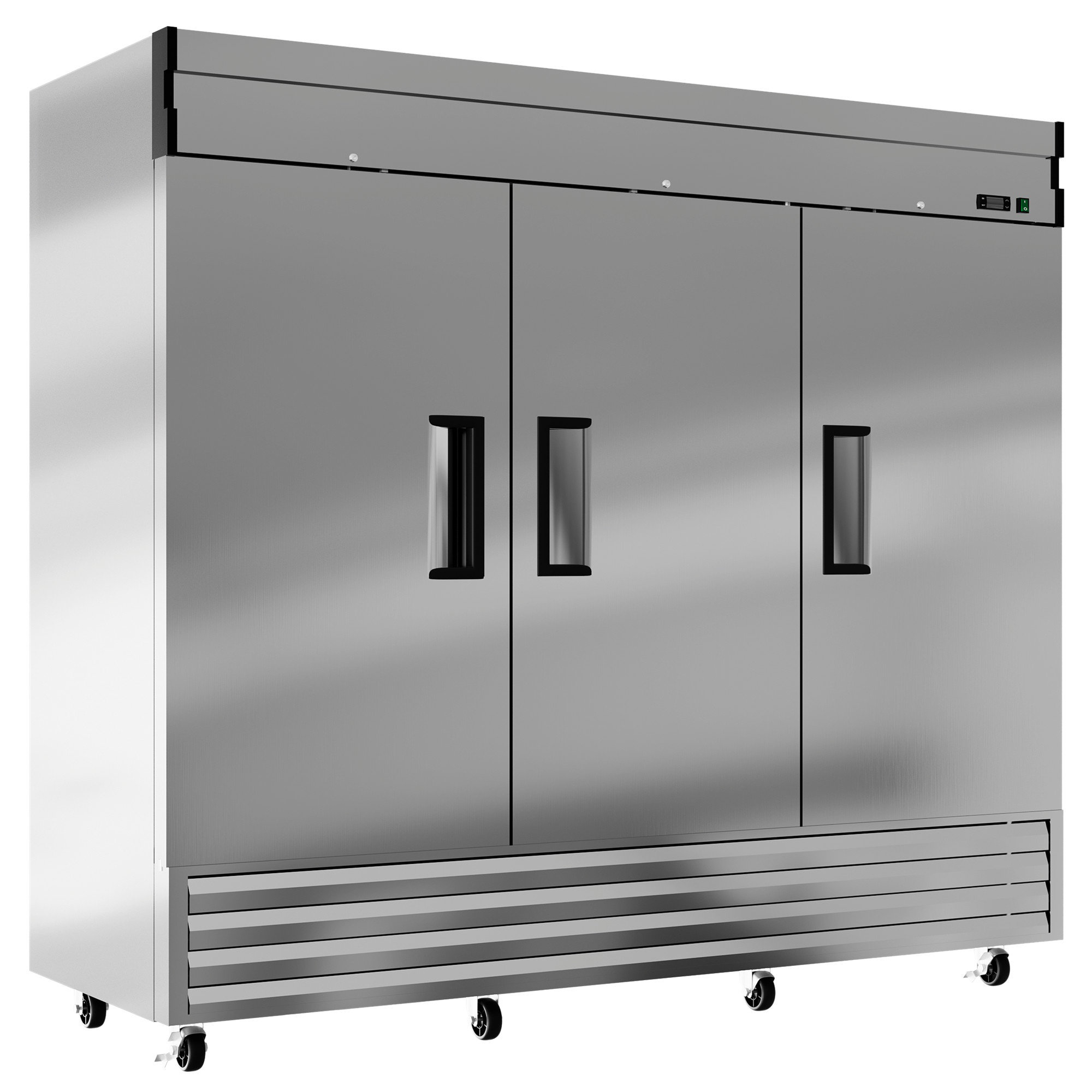 KICHKING 81.2"W 72 Cubic Feet Commercial Refrigerator, 3 Doors ...