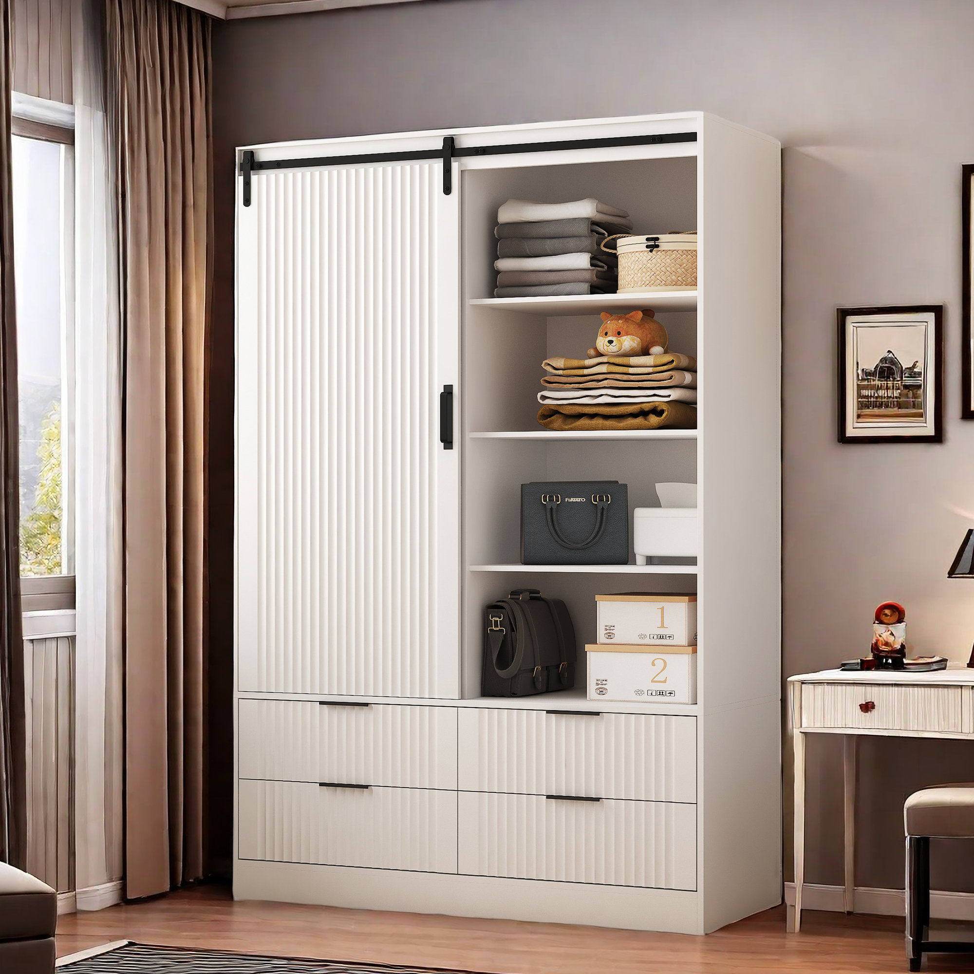 Latitude Run® Sharnelle Armoire | Wayfair