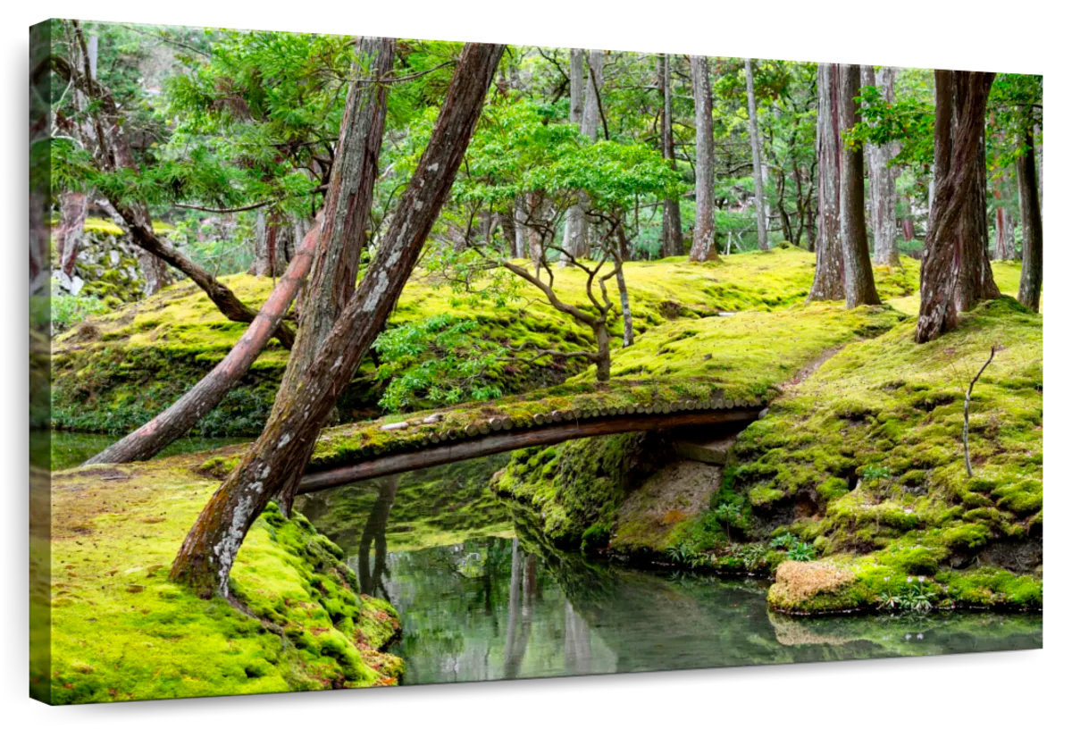 Millwood Pines Alvord Bridge Over Calm Water | Wayfair