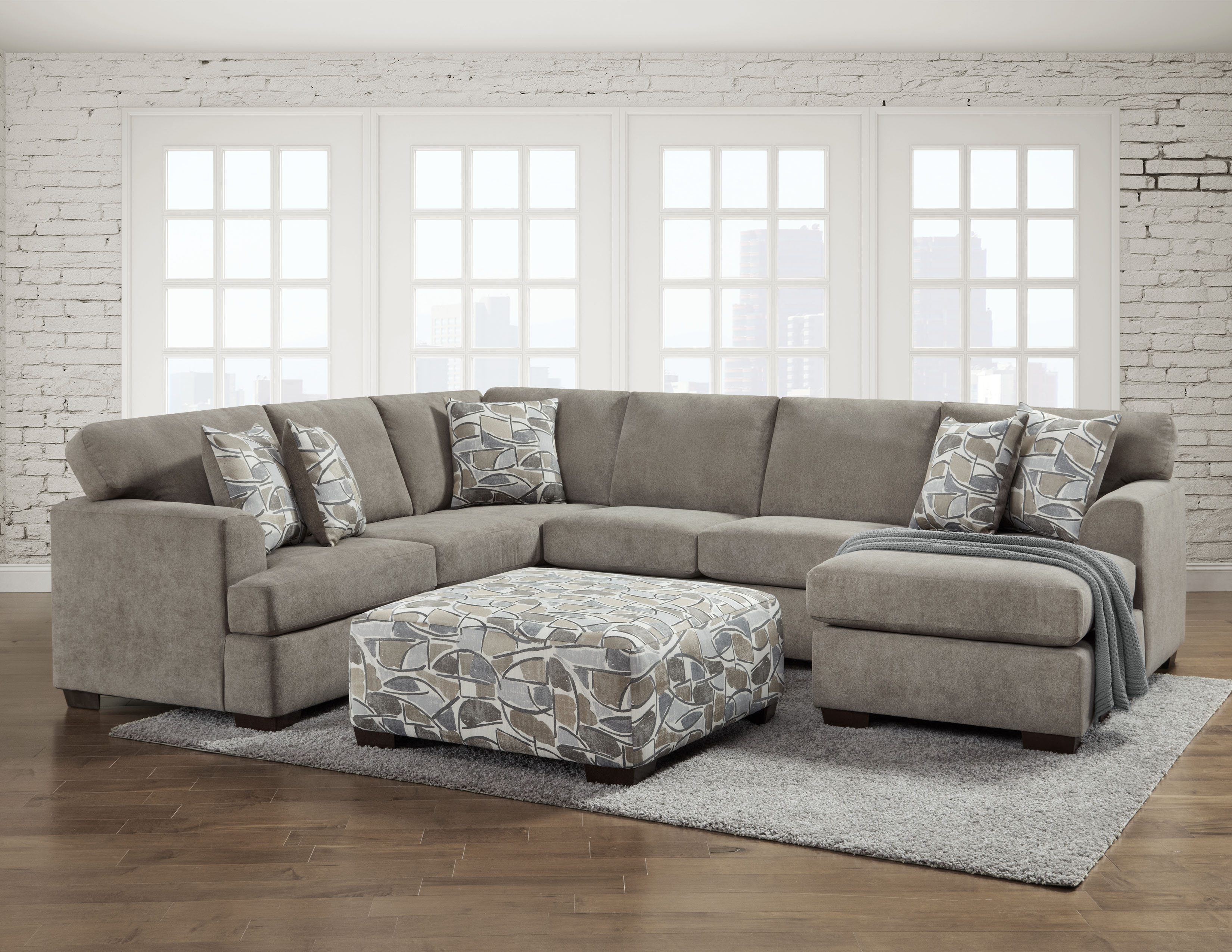 Latitude Run® 130" Wide Right Hand Facing Corner Sectional | Wayfair