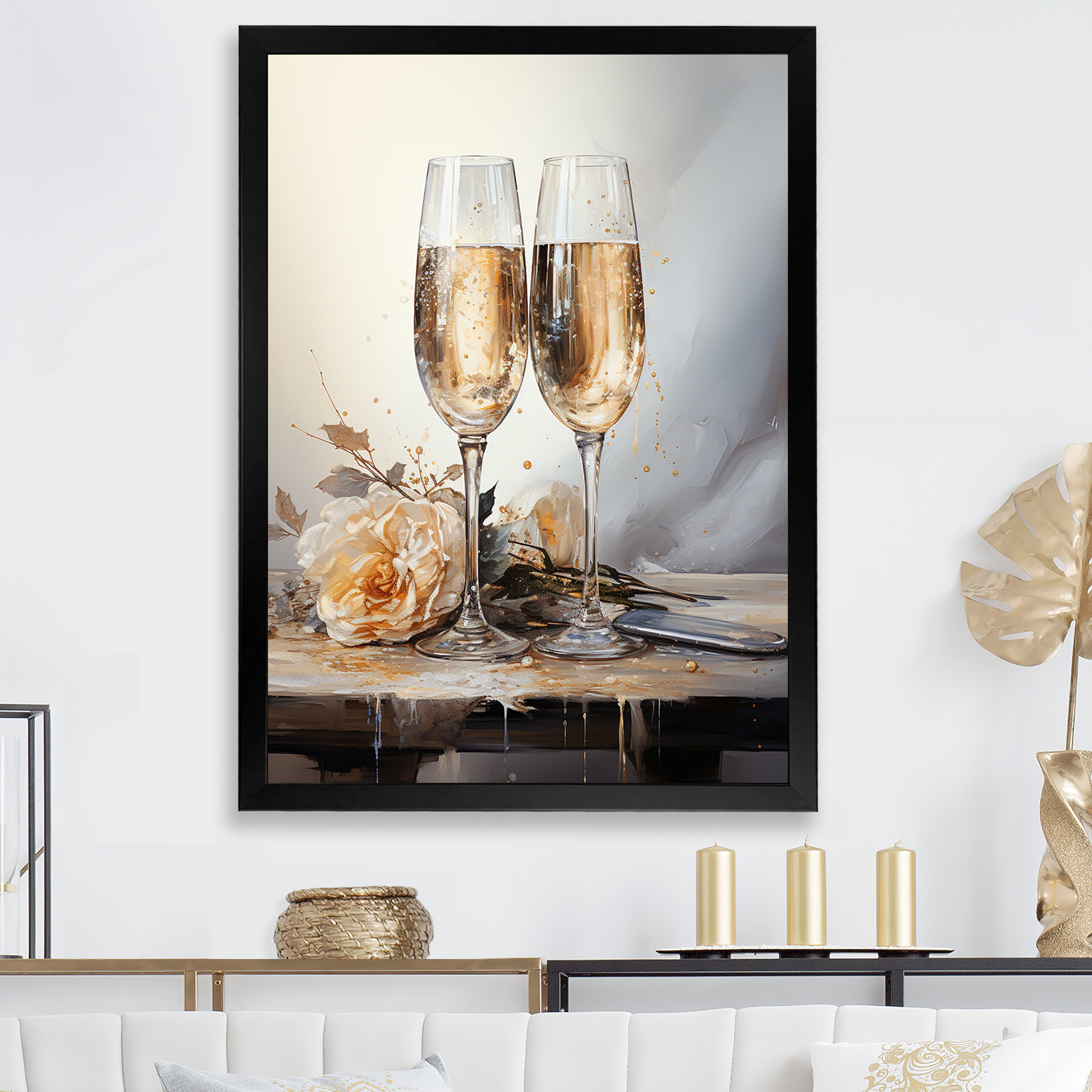 Winston Porter Champagne Flute Fantasies IV - Wine & Champagne Canvas ...