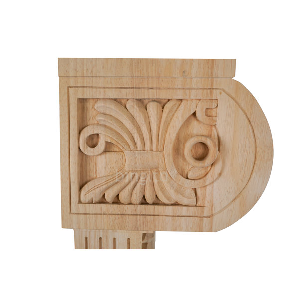 Ophelia & Co. 35" Roman Inspired Ionic Style Mantel Fireplace Leg ...