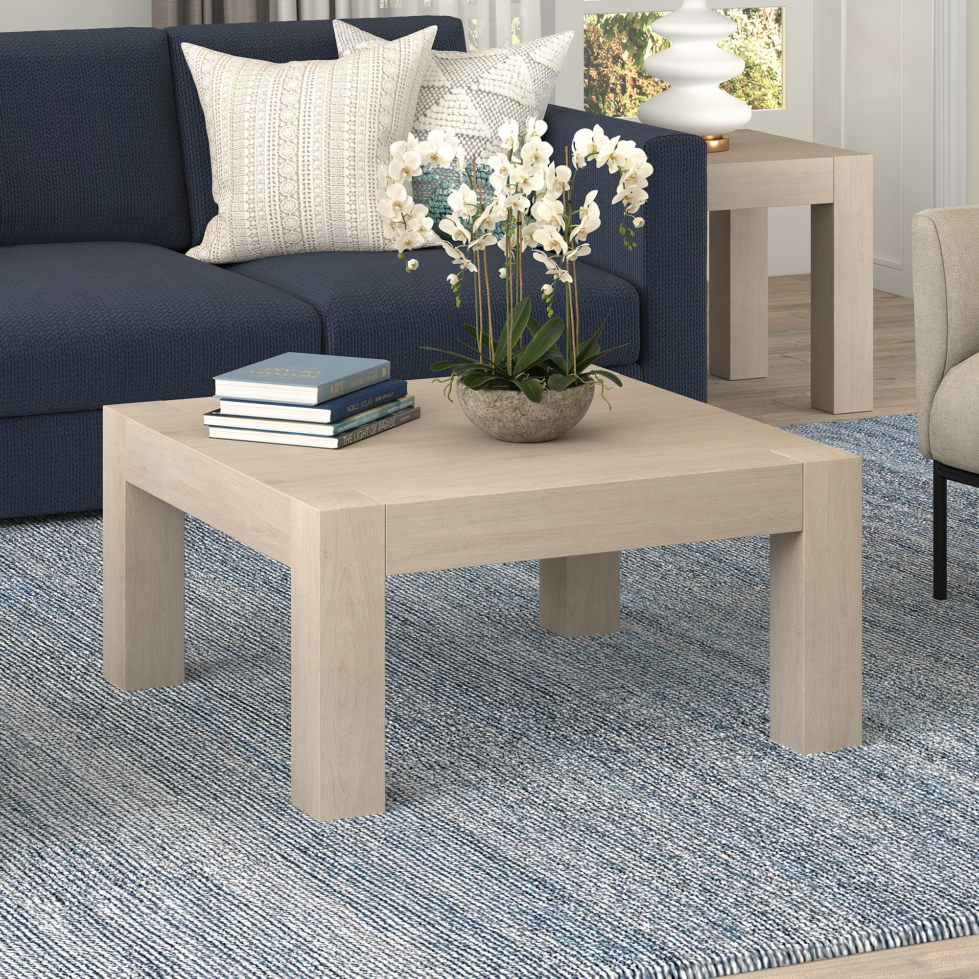 Wade Logan® Langston 4 Legs Coffee Table & Reviews | Wayfair