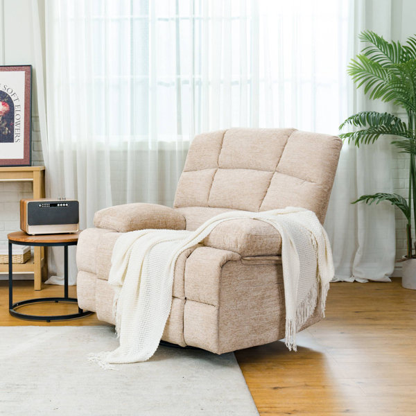 Latitude Run® Oversized Massage Recliner Chair with Heating, Swivel ...