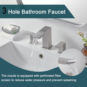 Ufaucet Widespread 2-handle Bathroom Faucet | Wayfair