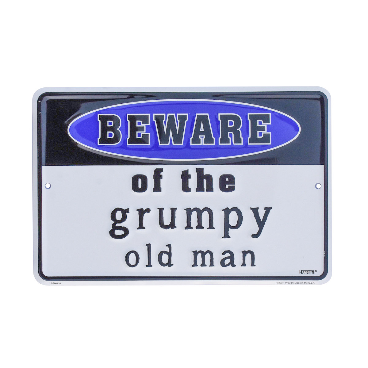 Trinx Décoration murale en métal «Beware Of Grumpy Old Man Tin Sign ...