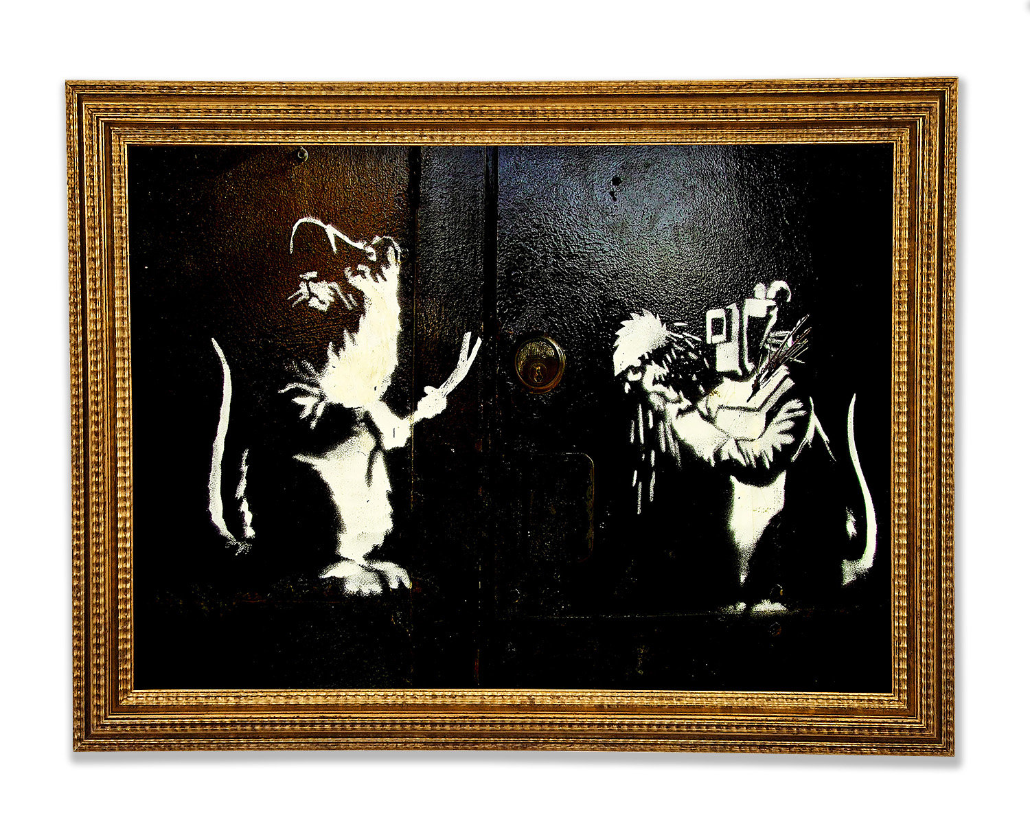 Ebern Designs Crooked Rats Framed Print | Wayfair.co.uk