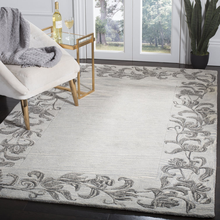 Winston Porter Candelo Soho Hand Tufted Wool And Viscose Floral Rug ...