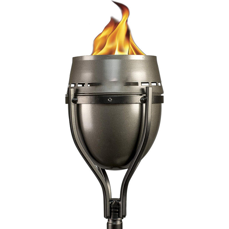 JASODI Outdoor Torch for Backyard, Patio and Garden, Metal Brown - 65 ...