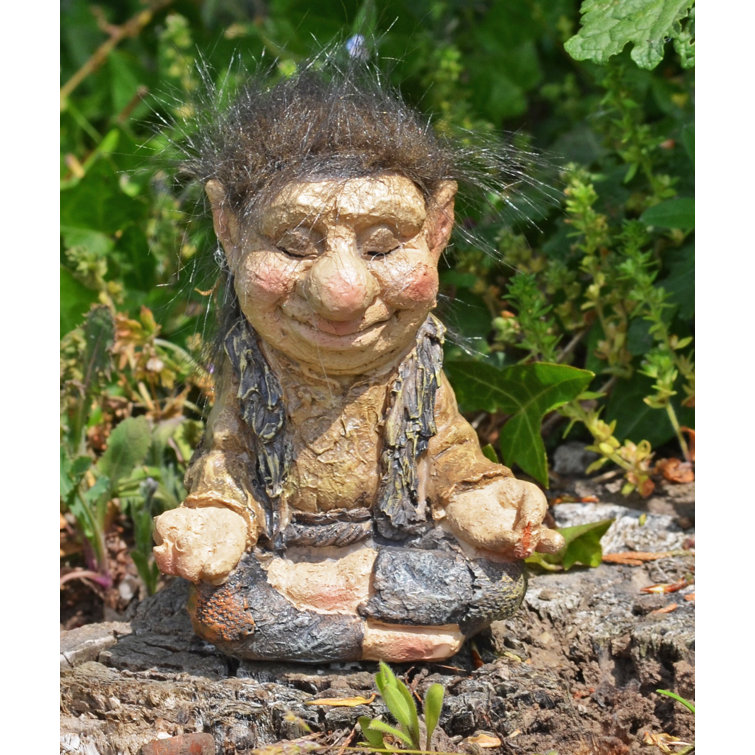 Happy Larry Montano Troll Meditating Statue & Reviews | Wayfair.co.uk
