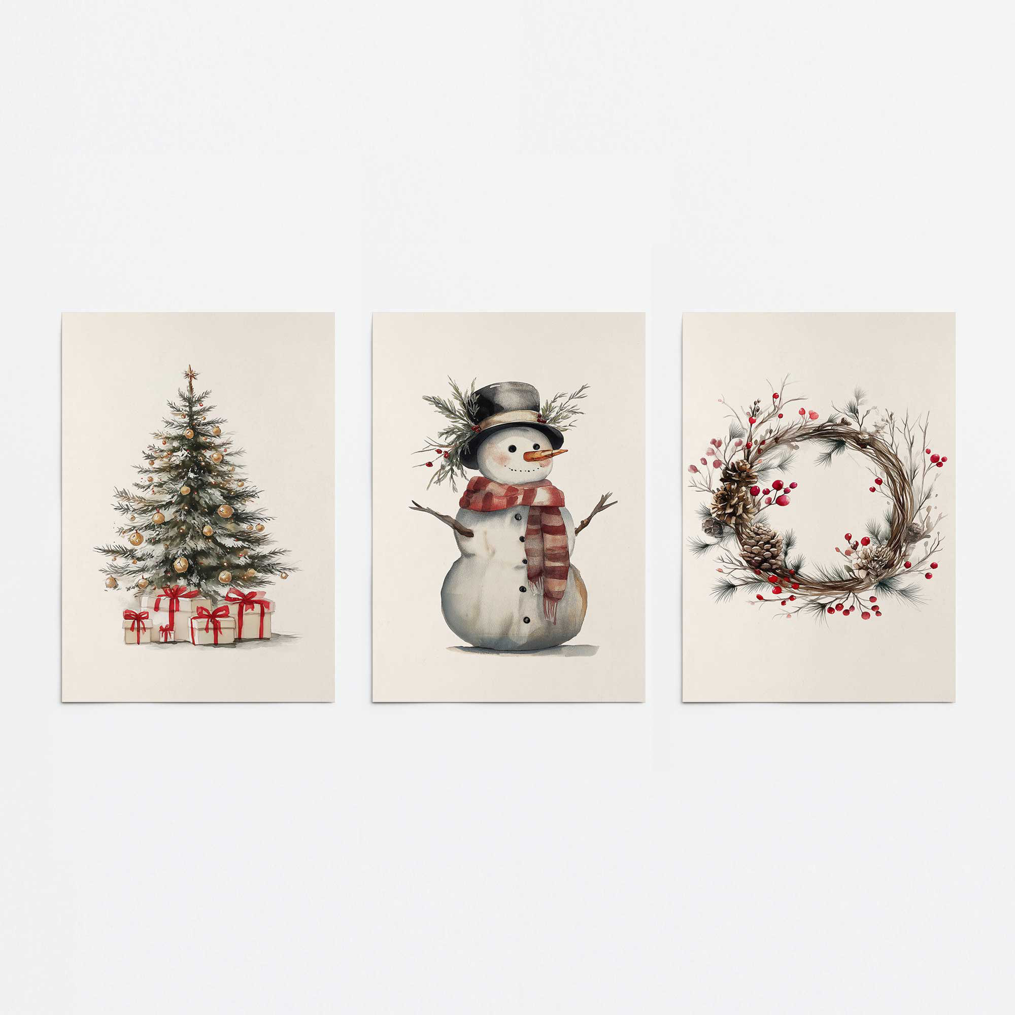 Ophelia & Co. Jolly Little Trio Set of 3 Art Prints | Wayfair