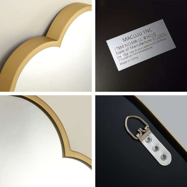 MacLuu Asymmetrical Metal Wall Mirror | Wayfair