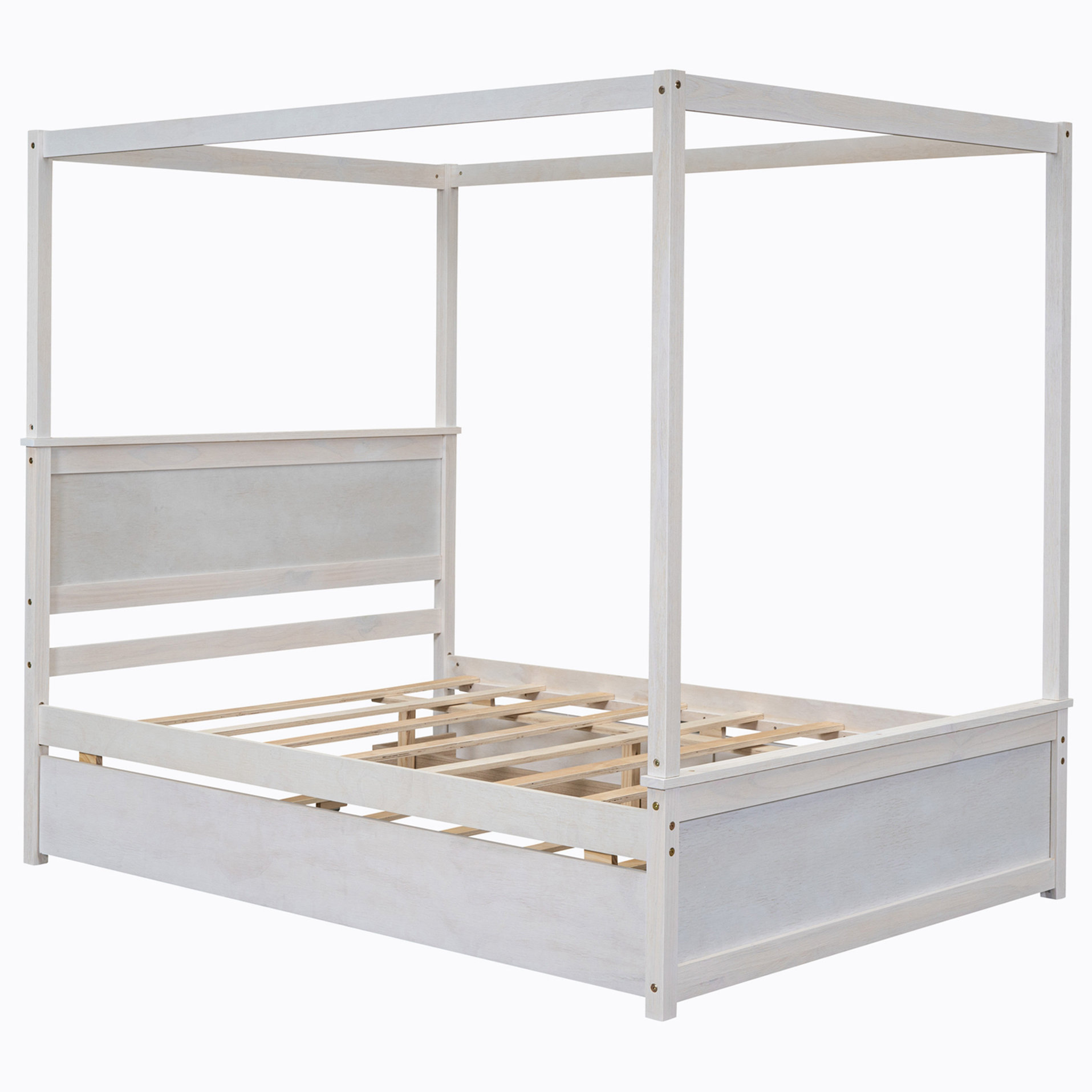 Latitude Run® Chanton Canopy Storage Bed | Wayfair