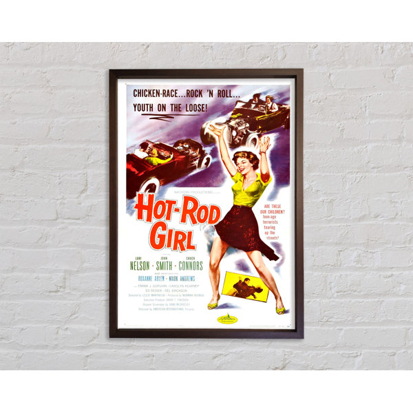 Bright Star Hot Rod Girl Poster 1 - Single Picture Frame Art Prints on ...