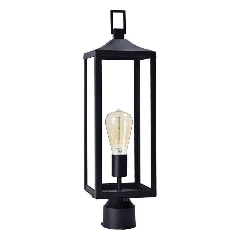 Latitude Run® Lamp Post Light Fixture, 21.3 Inch Post Lamps Outdoor ...