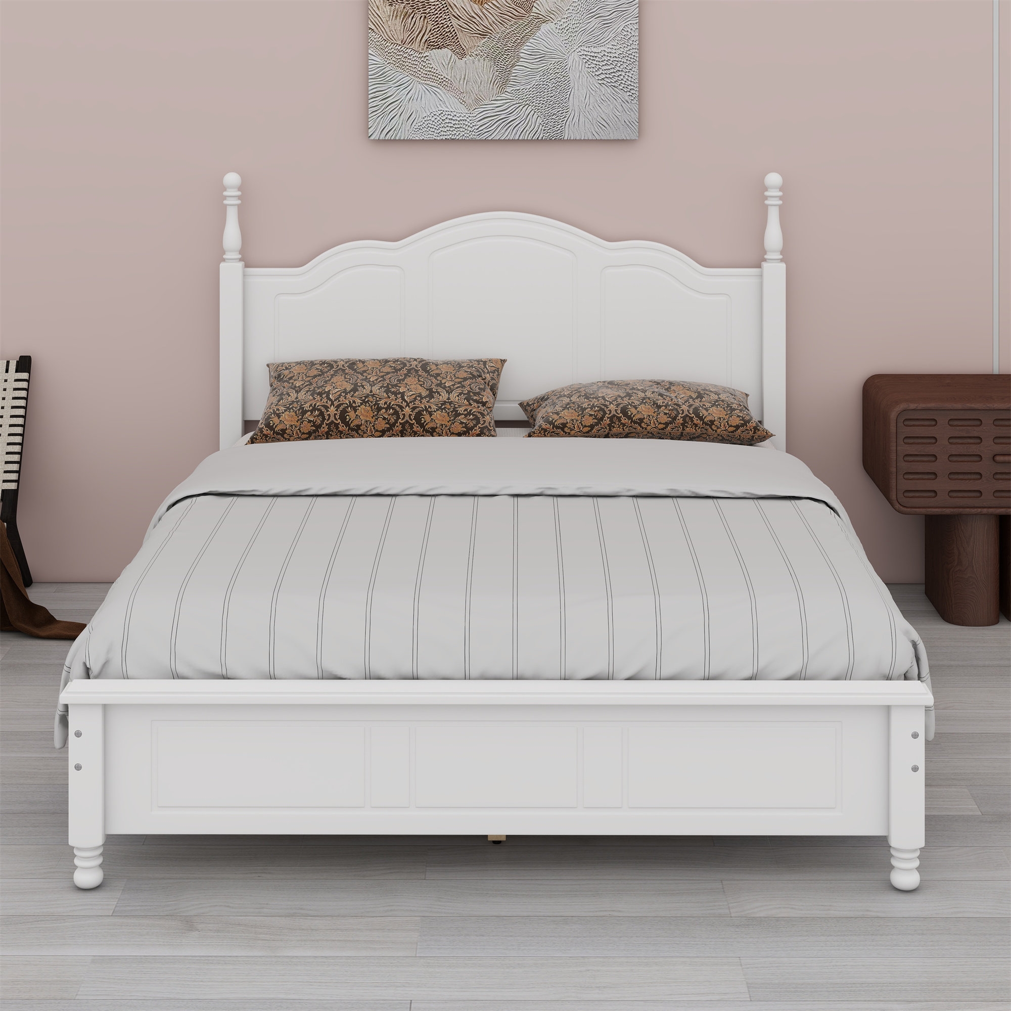 Alcott Hill® Wood Platform Bed Frame With Wooden Slat Support | Wayfair