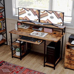 Built-in Outlet Desks You'll Love | Wayfair