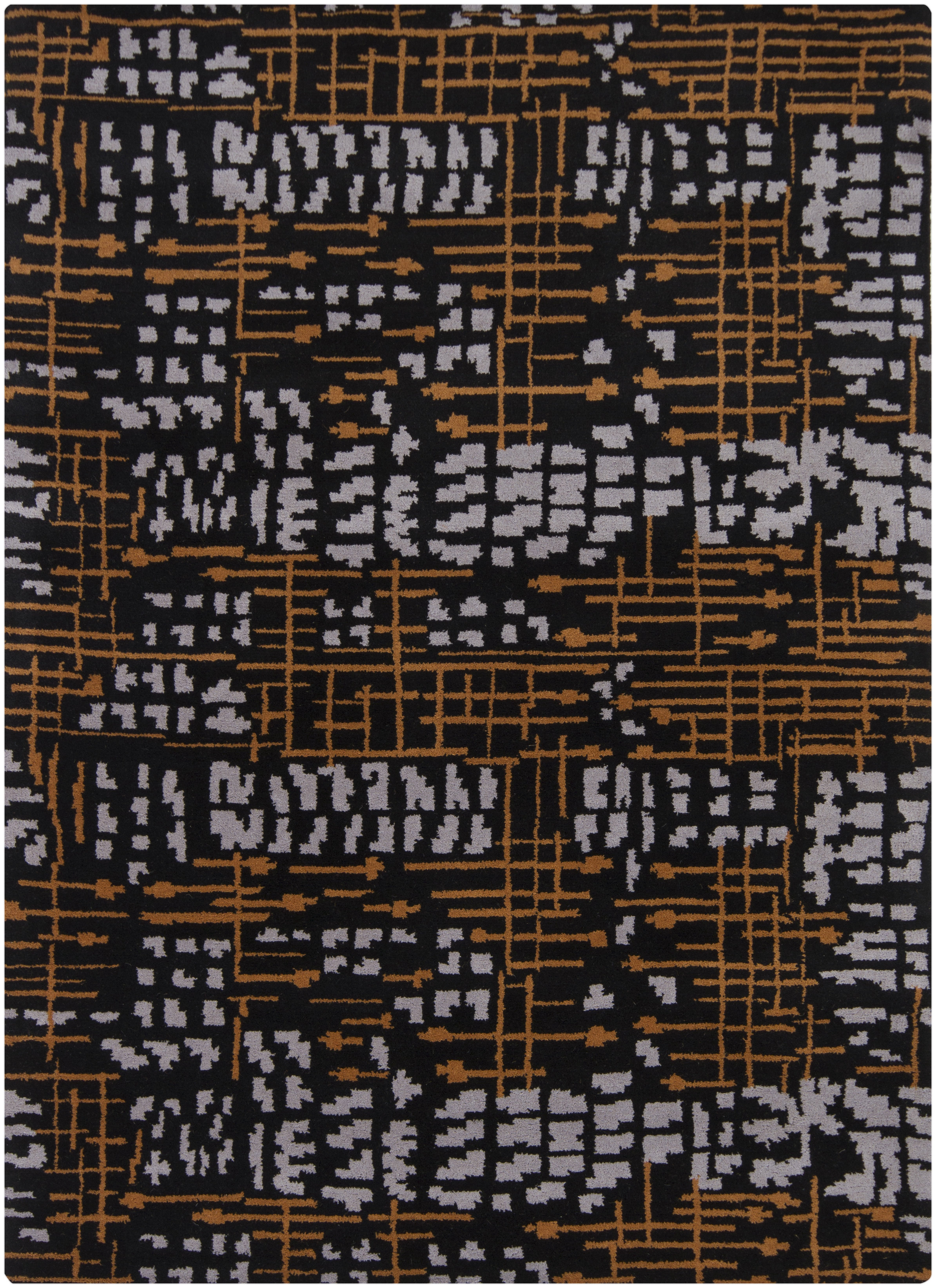Chandra Rugs Bajrang Black Abstract Rug - Wayfair Canada