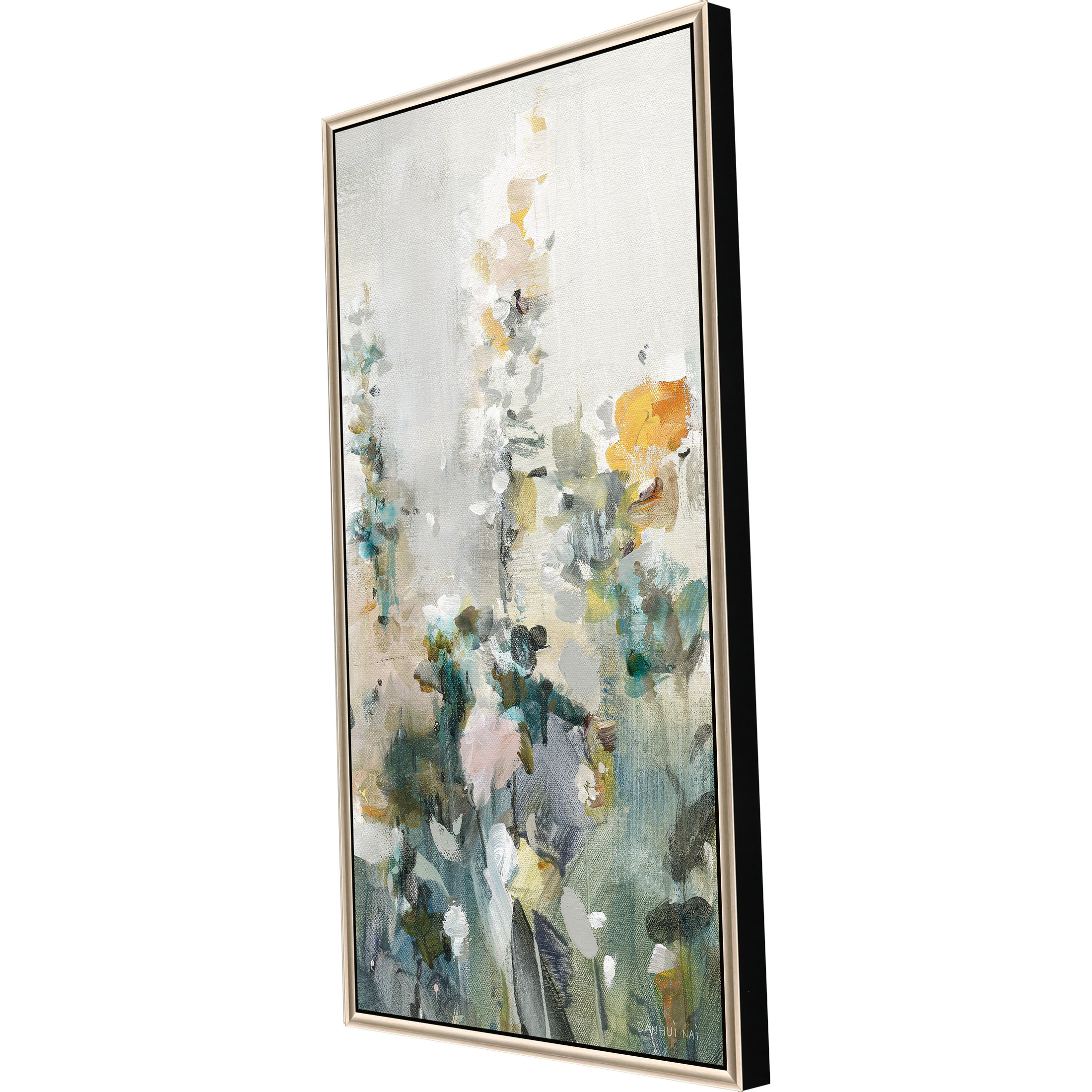 Lark Manor™ Rustic Garden I - Floater Frame Painting on Canvas | Wayfair