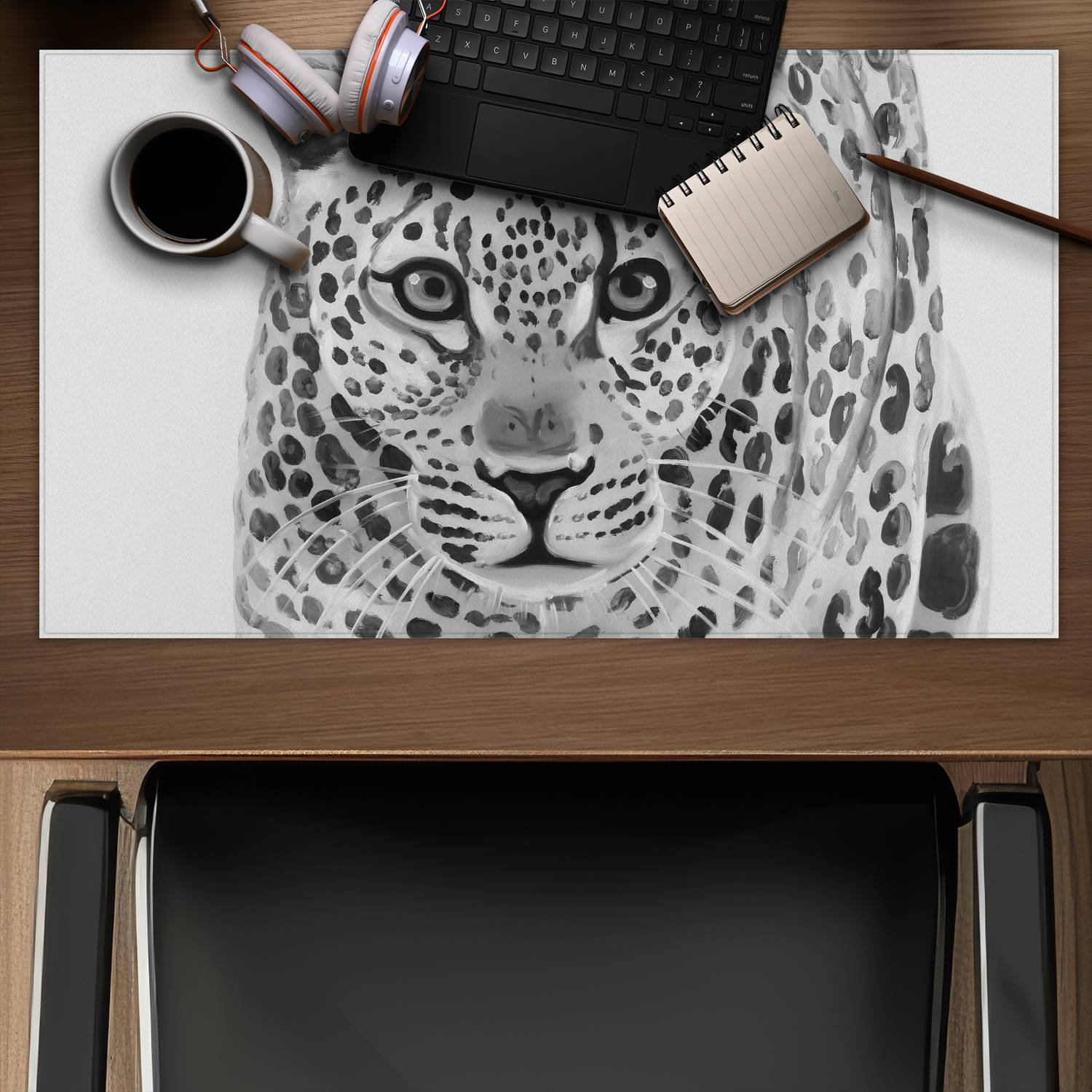 Begin Edition International Inc. Leopard ready to attack - 14.00"x24.25 ...